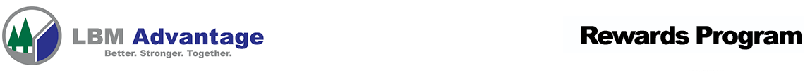 LBM Advantage Rewards: Login